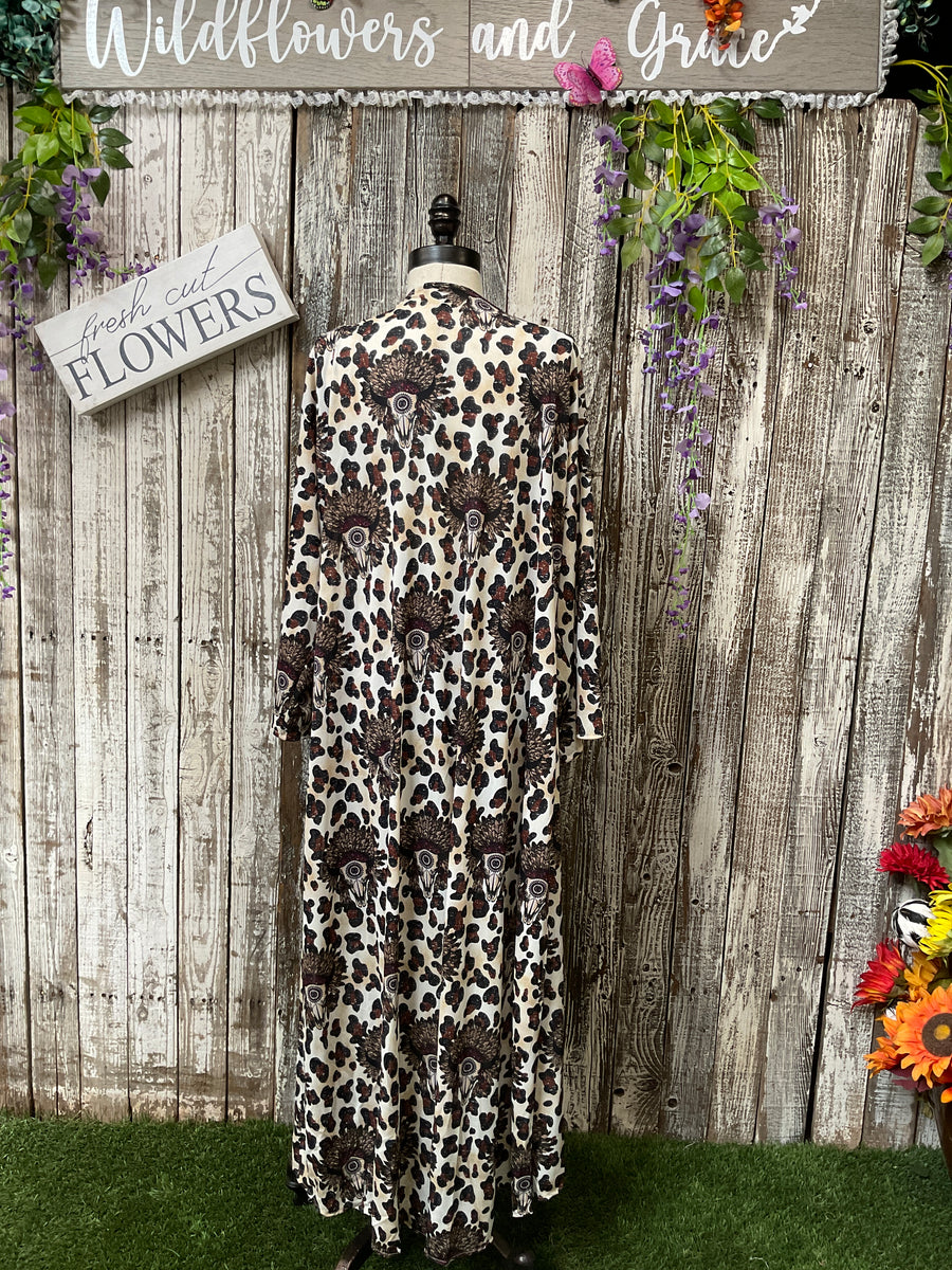 Leopard Headress Kimono – Wildflowers and Grace